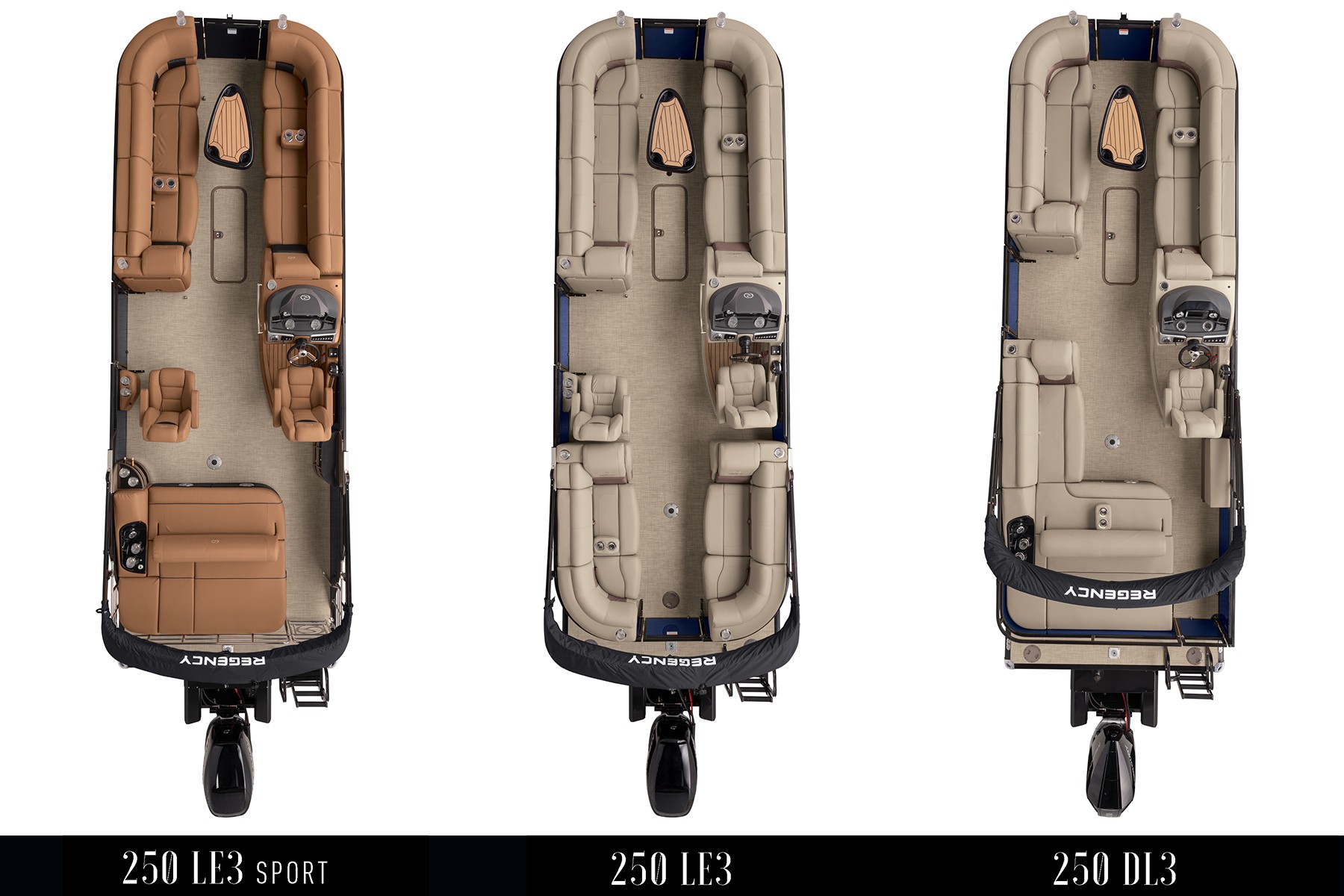 REGENCY Pontoon Model Comparison